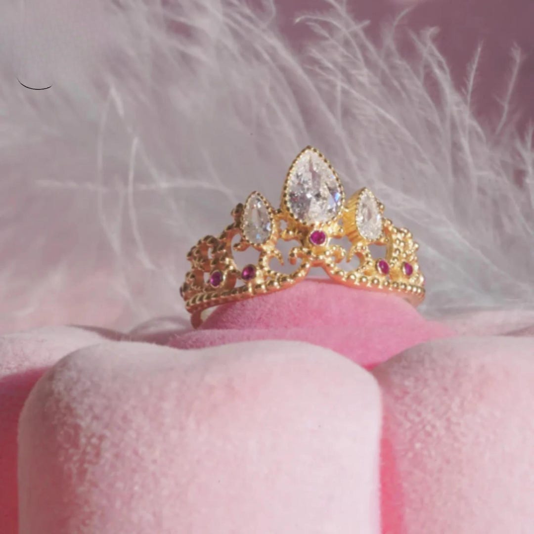 Prince Crown Rapunzel Ring Disney Princess Ring, Engagement Rings ...
