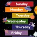 Days of the Week Chart for Kids Printable Classroom Poster, Classroom ...