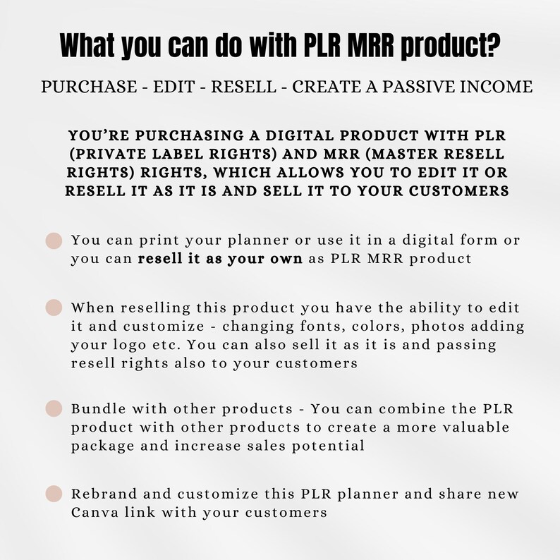 Canva Wedding Planner PLR MRR, Printable Wedding Planner, Editable ...