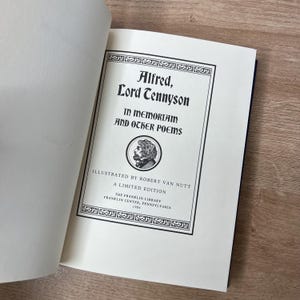 Alfred Lord Tennyson in Memoriam and Other Poems Blue Leather Bound ...