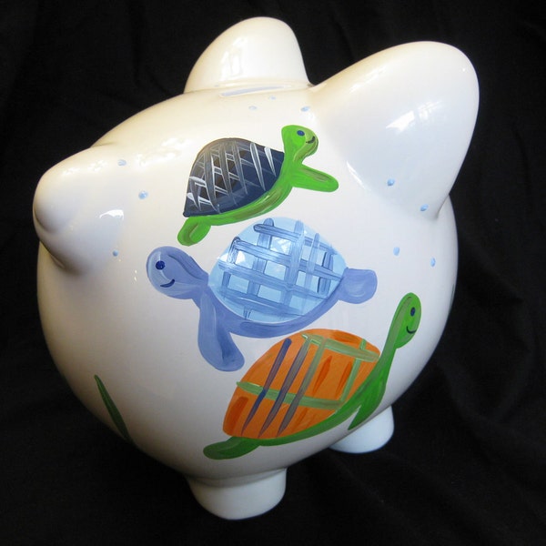 Sea Turtle Piggy Bank - Etsy