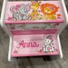 X-large Double Step Stool Pink Animal Safari - Etsy