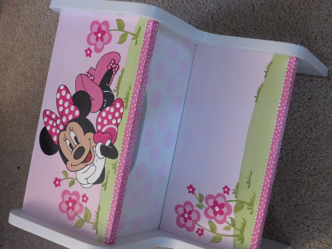 Xlarge Personalized Hand Painted Step Stool Minnie Mouse Will - Etsy