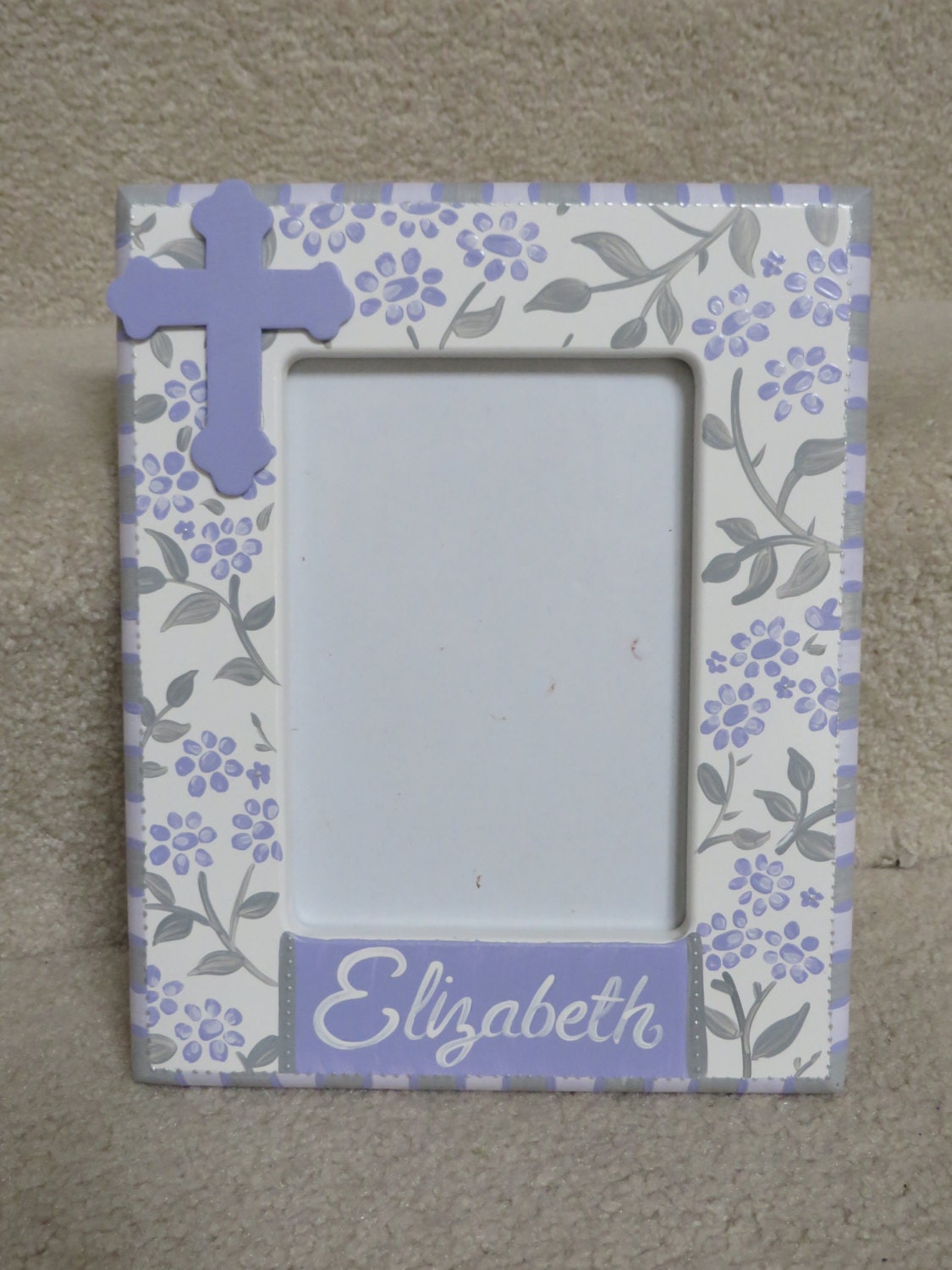 Hand Painted Personalized First Communion Picture Frame - Etsy