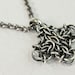 Silver Crosslet Necklace, Medium Celtic Cross Pendant, Oxidized ...