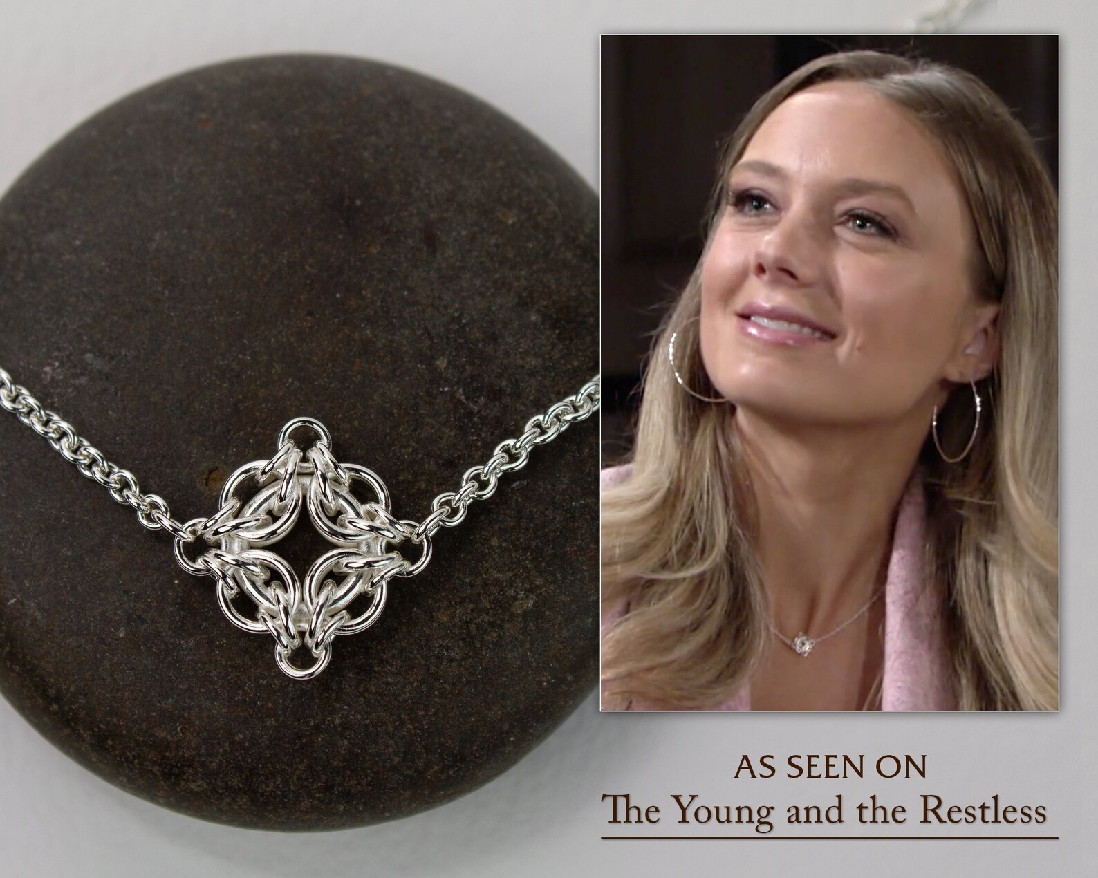 Silver Station Necklace, High Polished Argentium Sterling Silver ...