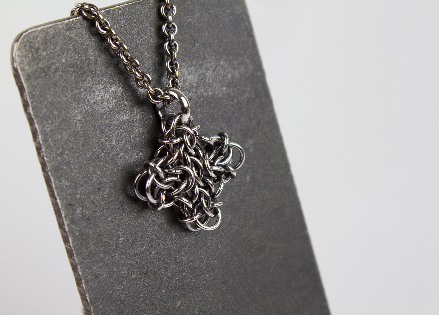 Silver Crosslet Necklace, Medium Celtic Cross Pendant, Oxidized ...