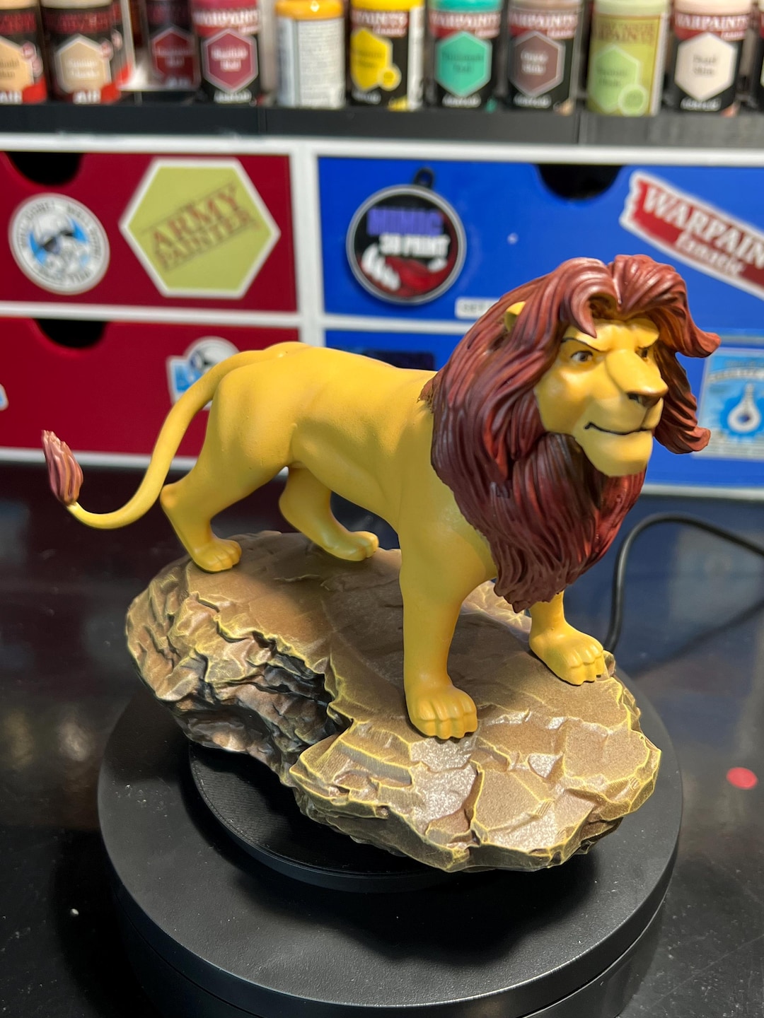 Mufasa Fan Art Statue 15cm Hand Painted Resin Collectible the Lion King ...