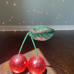 Handmade Small Red Disco Cherries for Apartment and Home Decor - Etsy