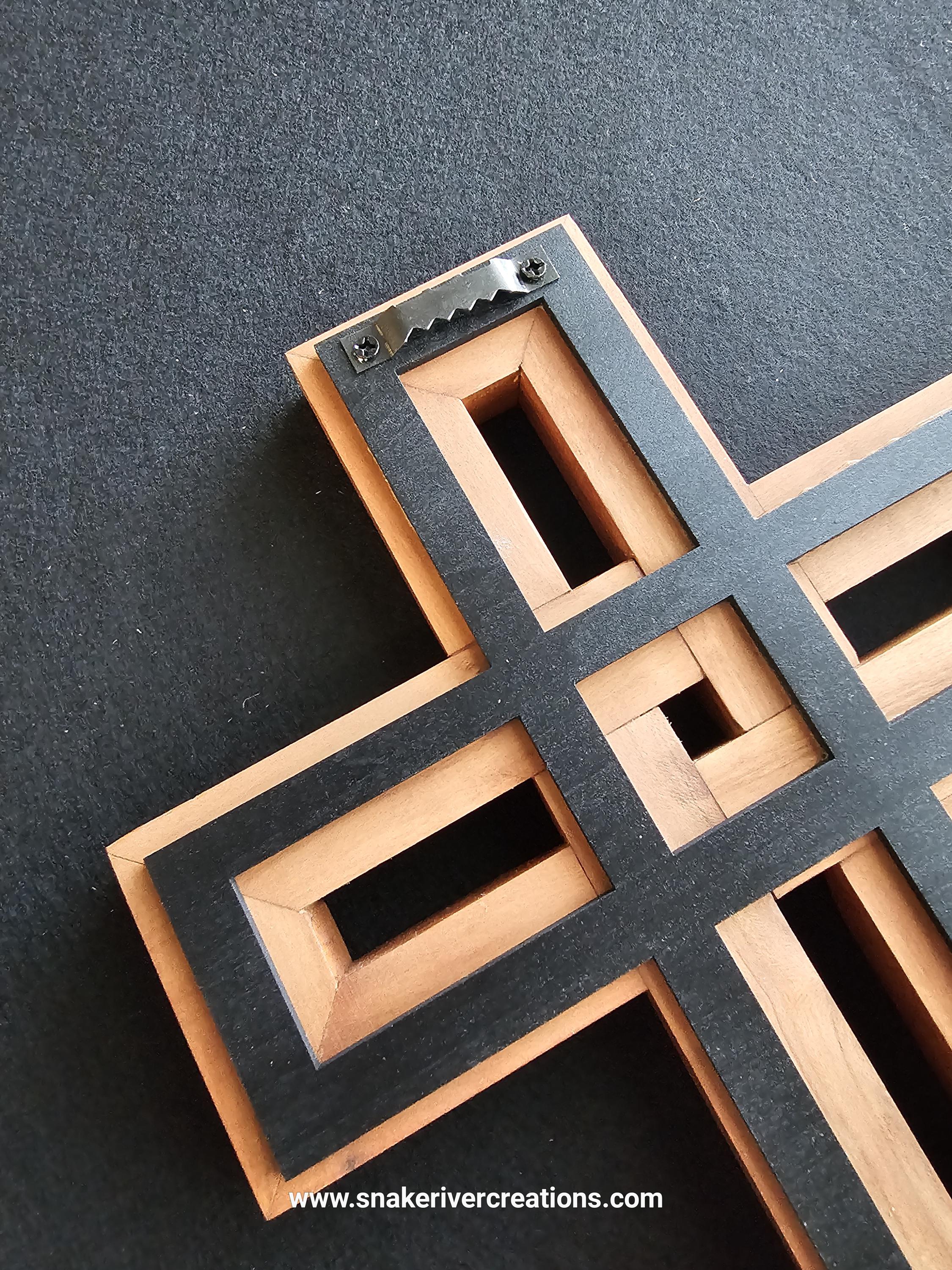 Handmade Wooden Infinity Cross – 14″ Wall Cross, Faith Décor, Christian ...
