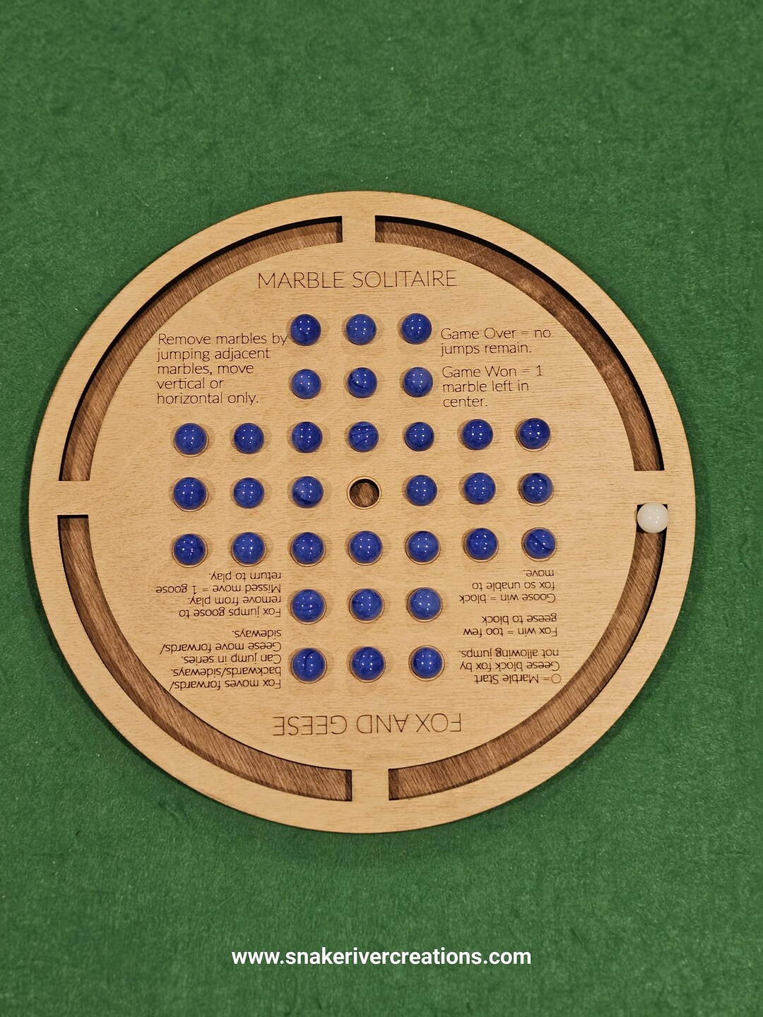 Marble Solitaire and Fox & Geese SVG Download - Digital Laser File ...