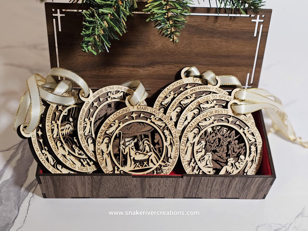 Christmas Story Set of 8 Keepsake Ornaments in a Collectors Box - Etsy