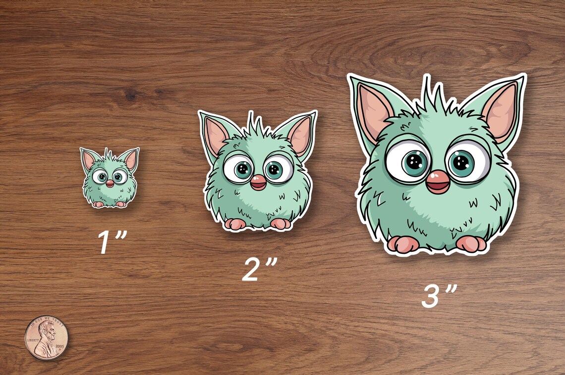 Furby, Vinyl Waterproof Sticker - Etsy