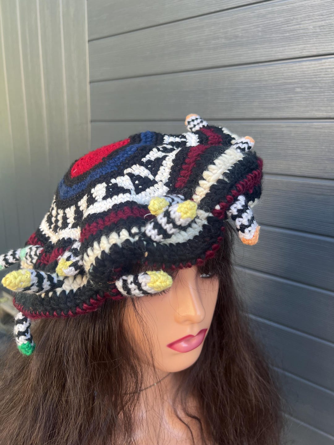 Traditional Bamenda Toghu Cap | African Multi-color Grassfield Hat ...