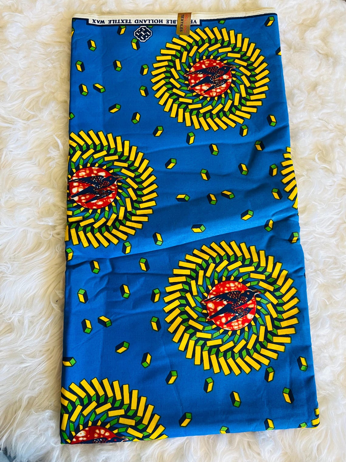 Holland Textiles Wax ,african Fabric Cloth 100% Cotton Ankara Wax Print ...