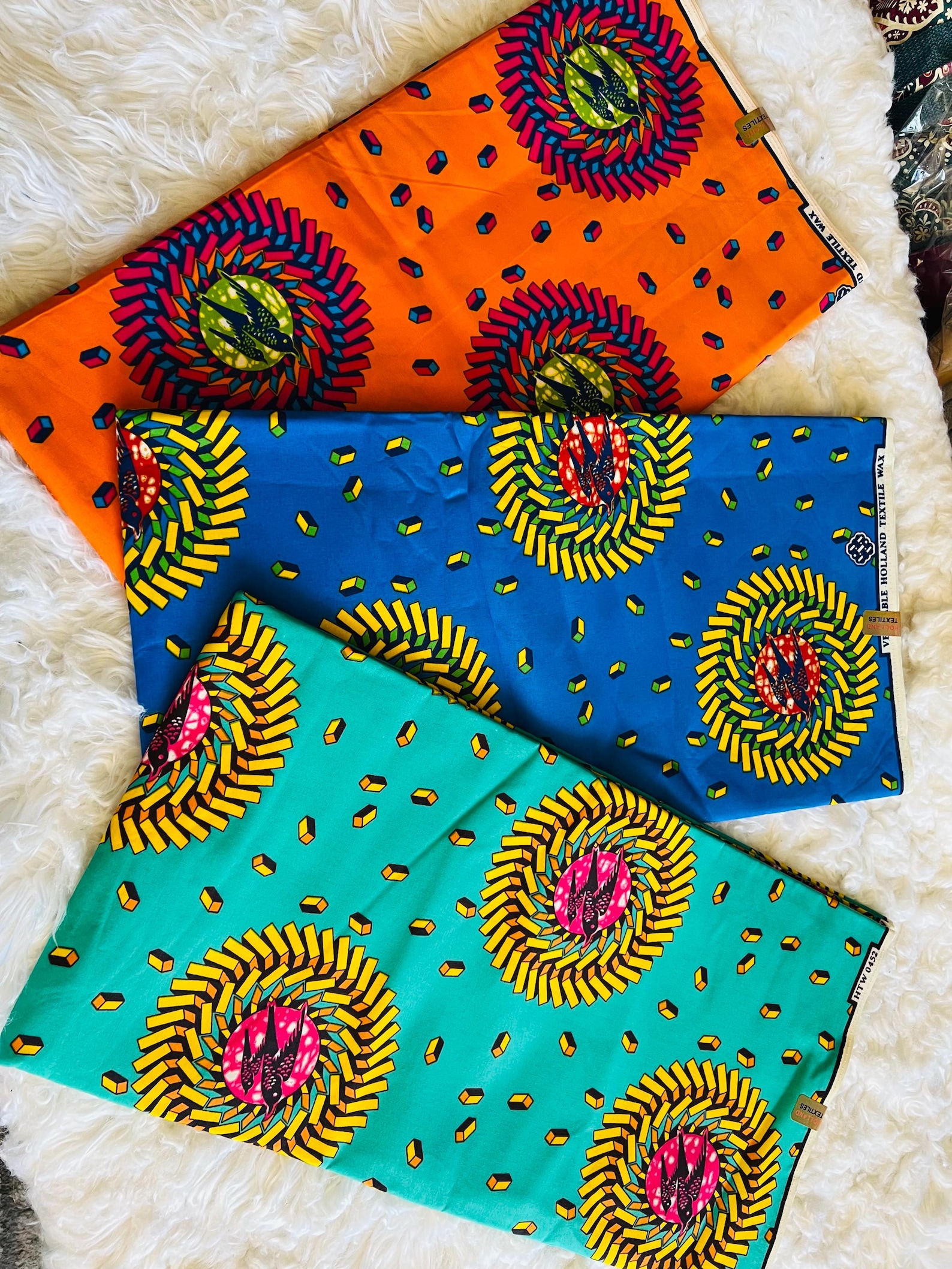 Holland Textiles Wax ,african Fabric Cloth 100% Cotton Ankara Wax Print ...