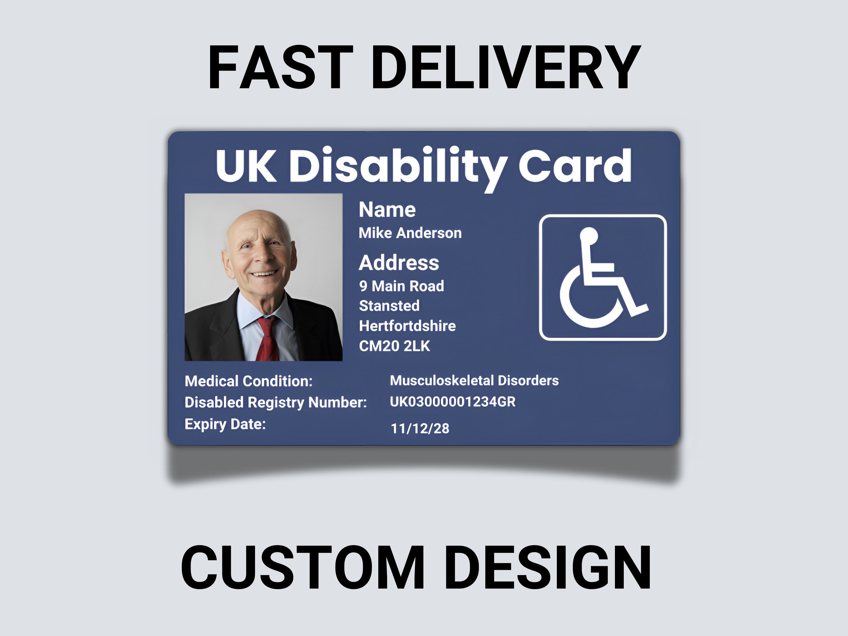 Disabled Card, Disability Identification, Special Needs Card, Handicap ...