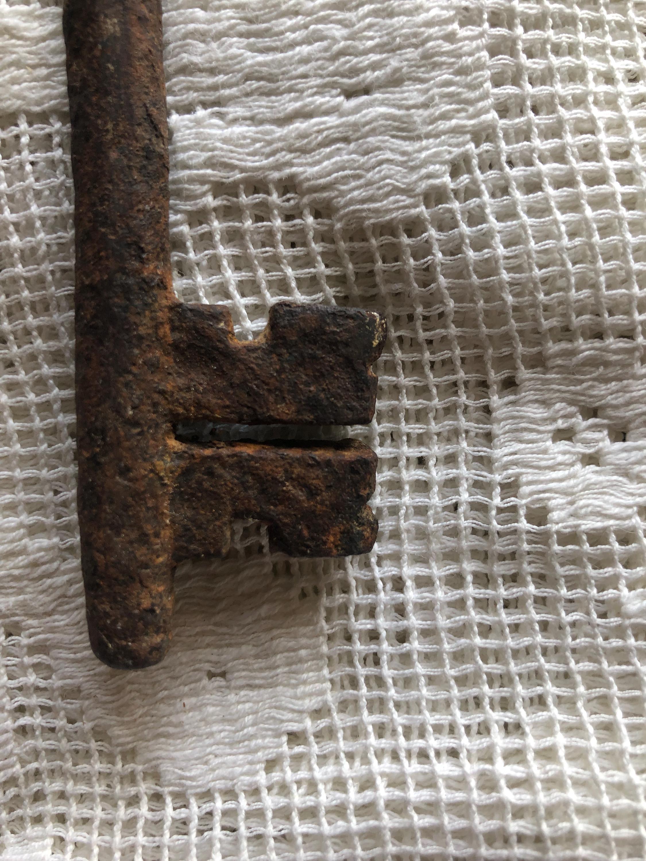Large Antique 1800s French Iron Door Key a Timeless Relic 6.3/4" - Etsy
