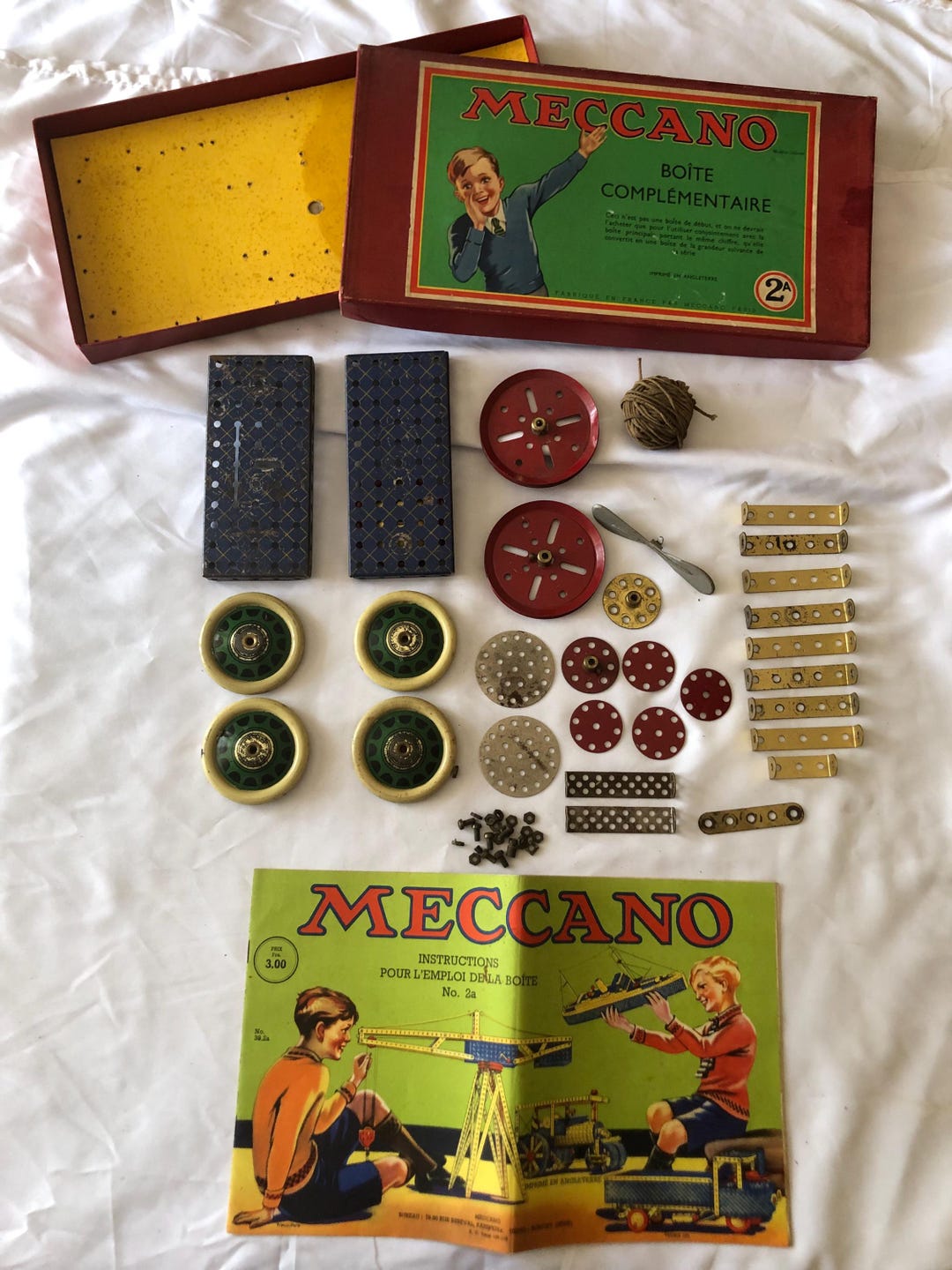 Vintage Boxed Mecanno Set No. 2A With Instructions C1952 - Etsy