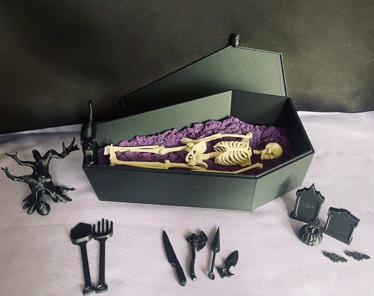 3D Gothic Coffin Graveyard Zen Garden - Etsy