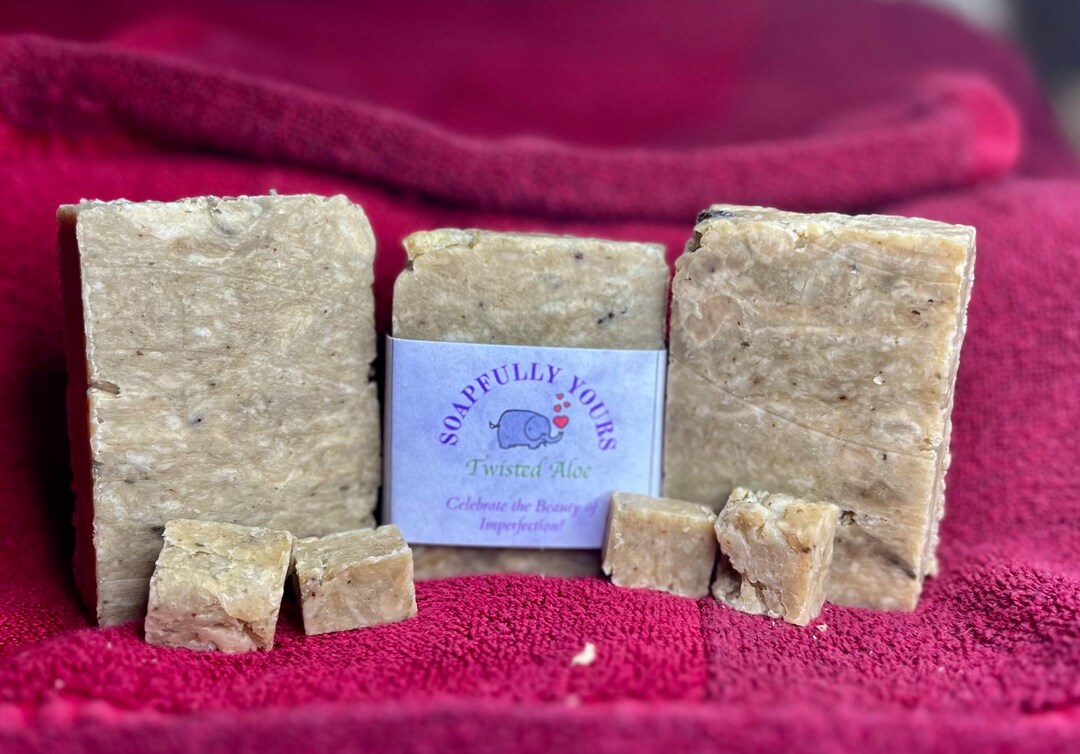 Handmade Twisted Aloe Soap Bar All-natural Beeswax, Cocoa & Shea ...