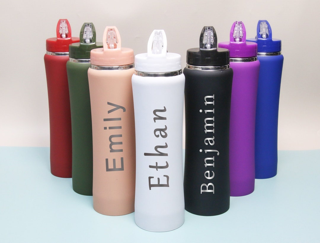 Personalized Engraved Water Bottle: 21oz Insulated Stainless Steel - Etsy