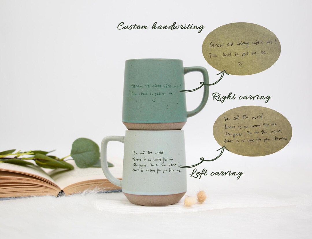 Custom Handwriting Ceramic Mug: Personalized Memorial Gift - Etsy Canada