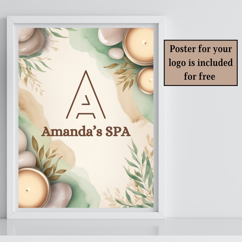 Editable Spa Price List and Business Card Template for Spa Owners ...