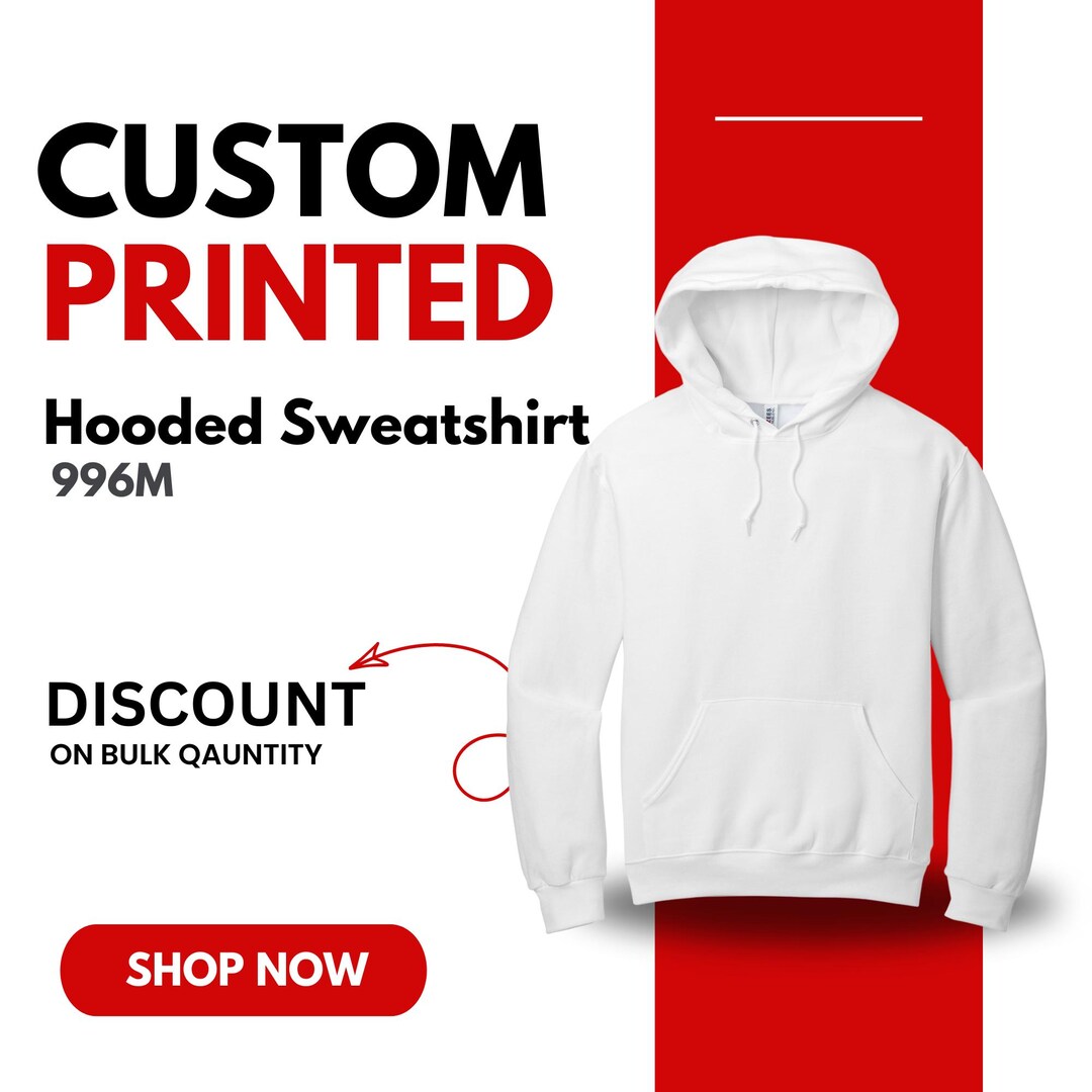 Custom Printed Hoodie, Your Design Hoodie Personalized Oversized Hoodie ...