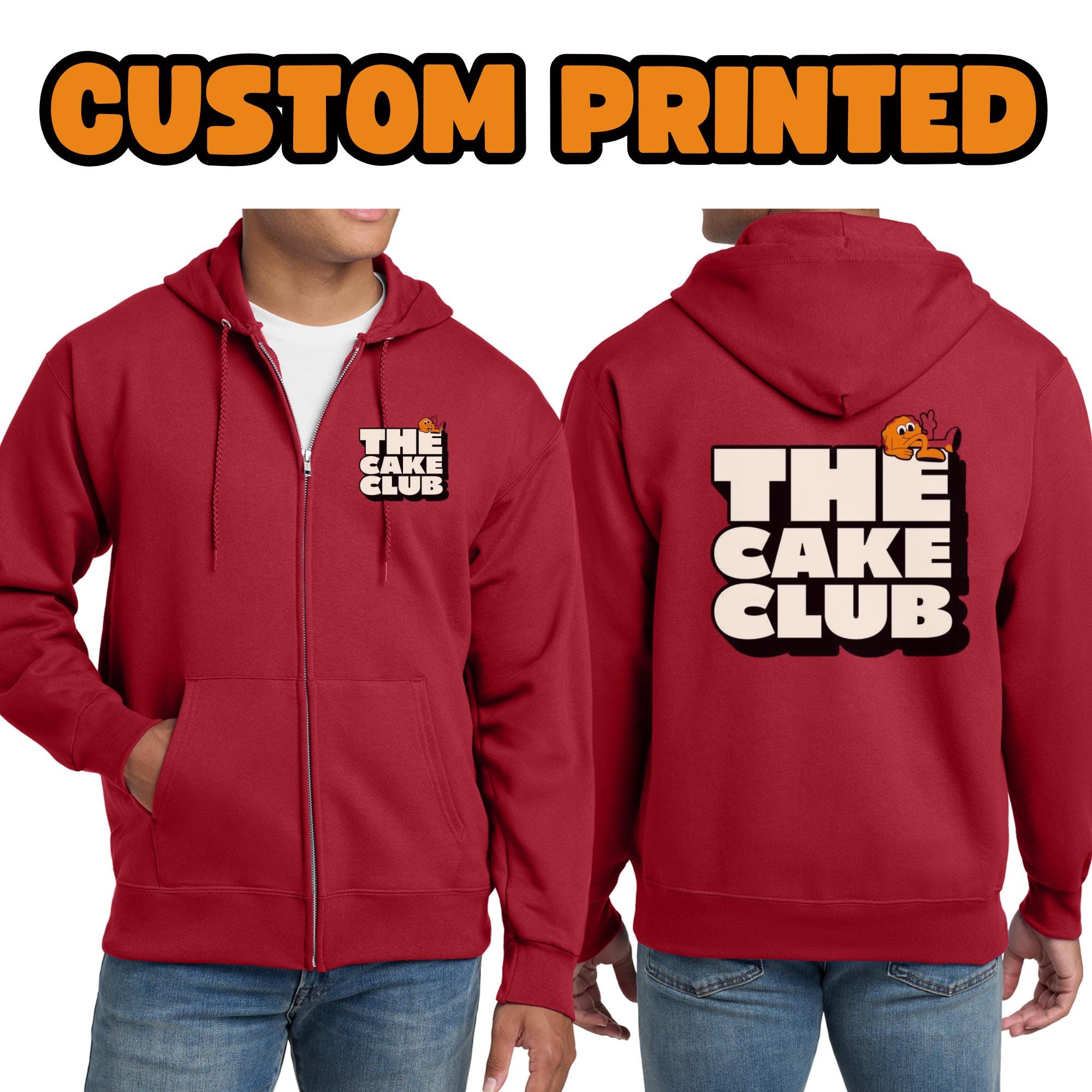 Personalized Zip up Hoodie, Custom Full Zip Hoodie, Custom Logo Hoodie ...