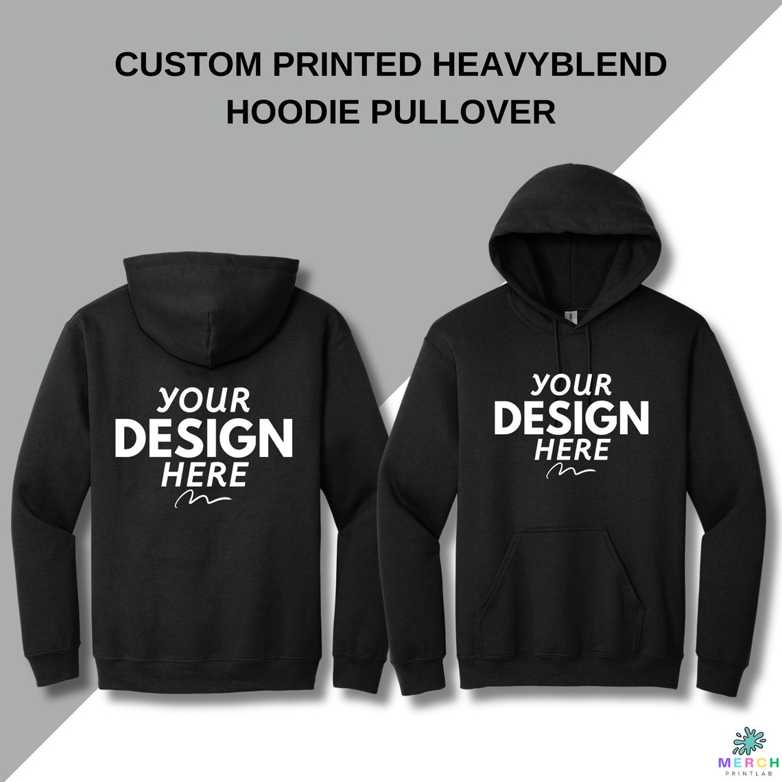 Custom Logo Design Hoodie, Company Logo Hooded Sweatshirt, Personalized ...