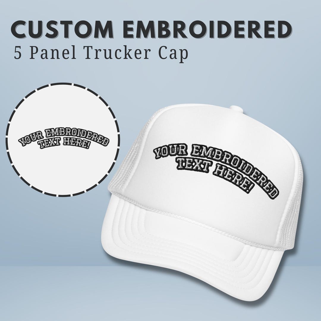 Custom Trucker Caps, Embroidery Caps, Embroidery Trucker Caps, Custom ...