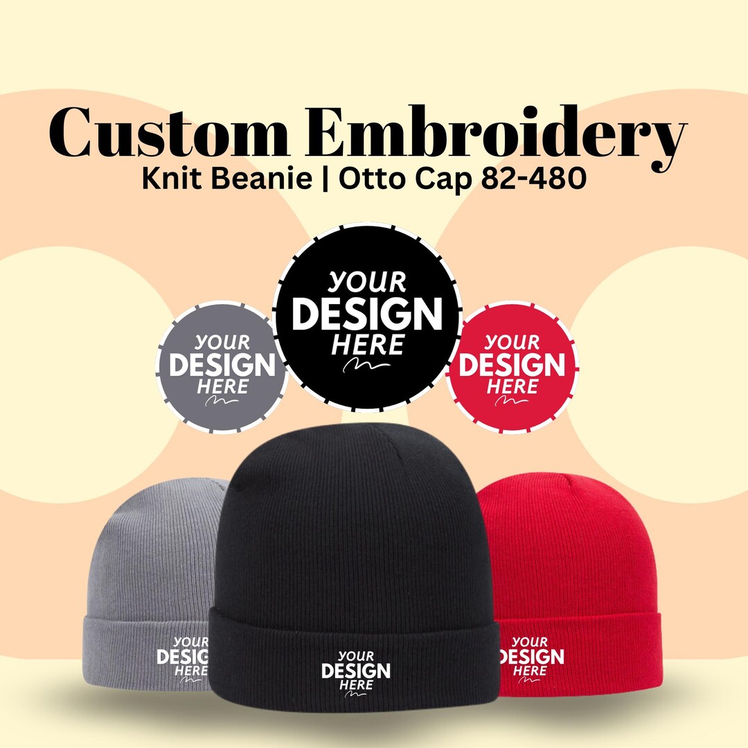Personalized Embroidered Knit Beanie Winter Hat Classic Beanies for ...