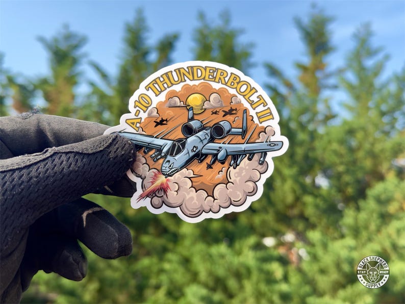 A-10 Thunderbolt Sticker – Warthog Plane Decal, 4-inch Sticker - Etsy