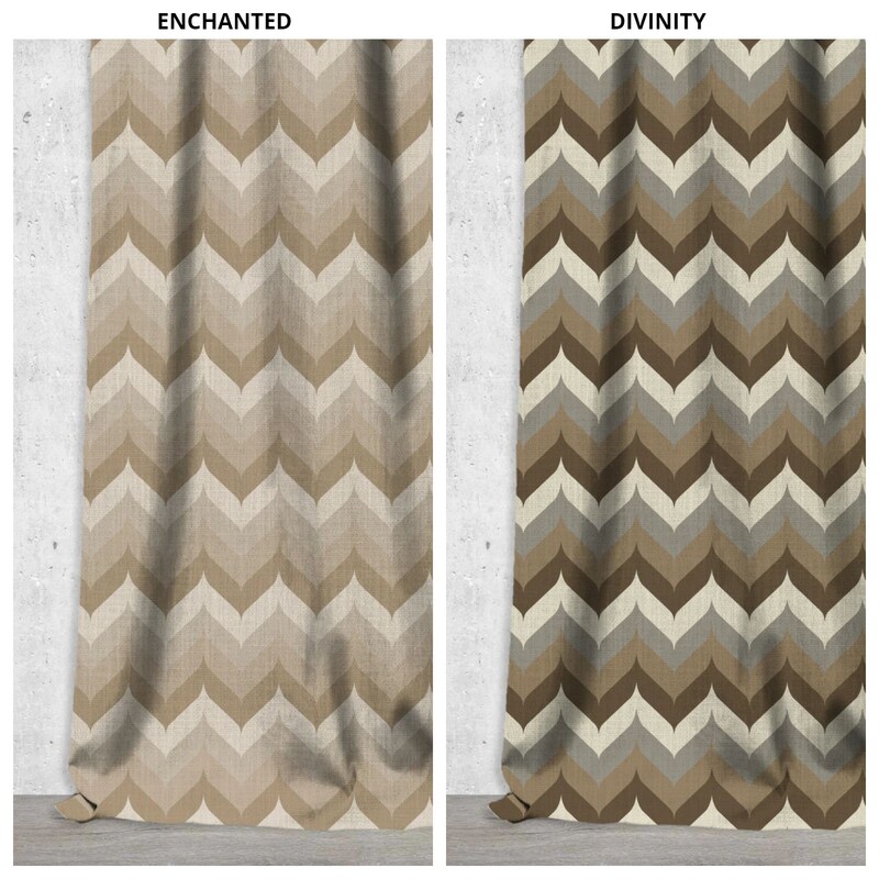 Chevron Curtains - Etsy Canada
