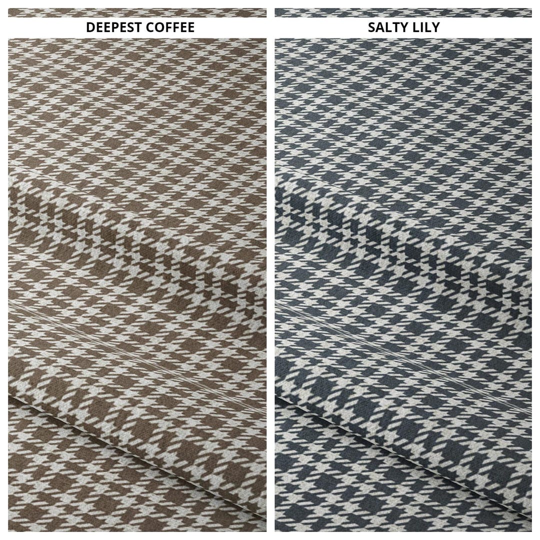 2 Colors. Houndstooth Fabric by the Yard. Multipurpose Fabric for Home ...