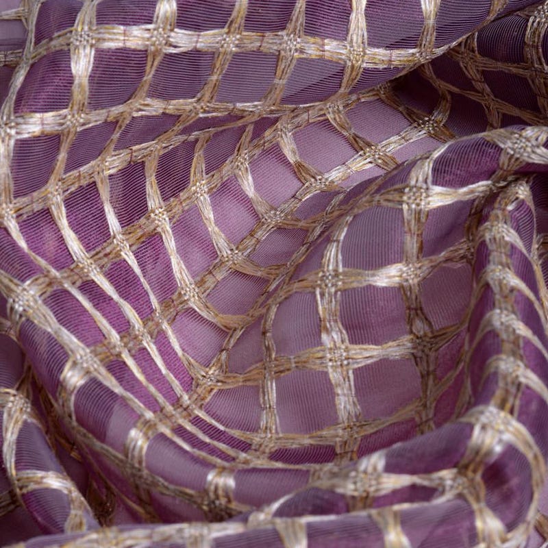 Embroidered Sheer Fabric - Etsy