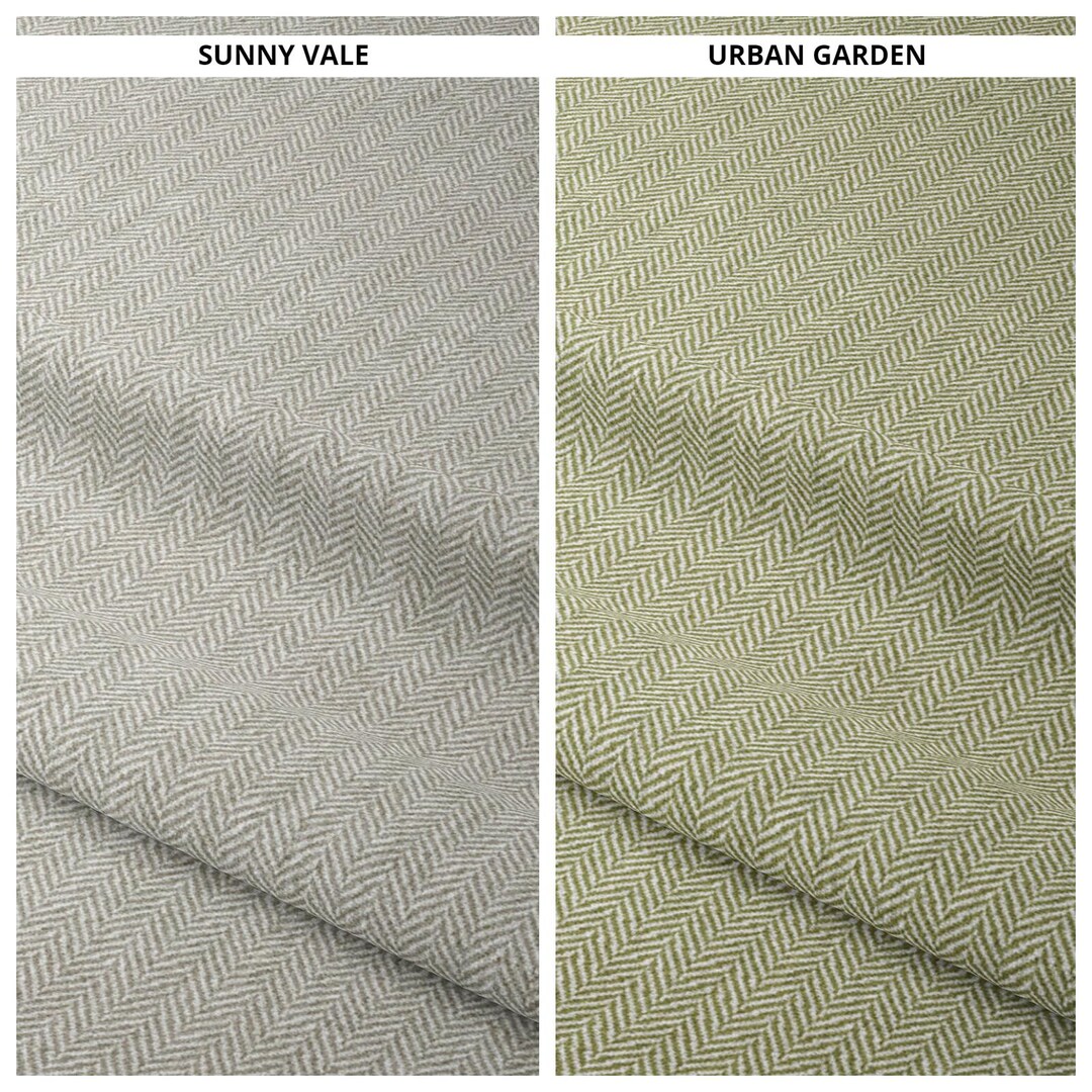 Herringbone Textured Roman Shades. Custom Window Blinds for Living ...