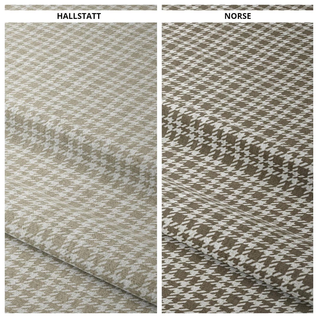 Houndstooth Fabric by the Yard. Multipurpose Fabric for Decor, Roman ...