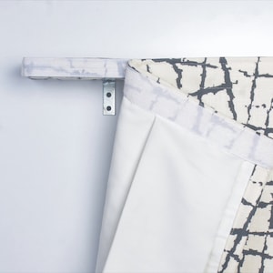 Custom Size Board Mounted Modern Flat Panel Valance I 3000 Fabrics I ...