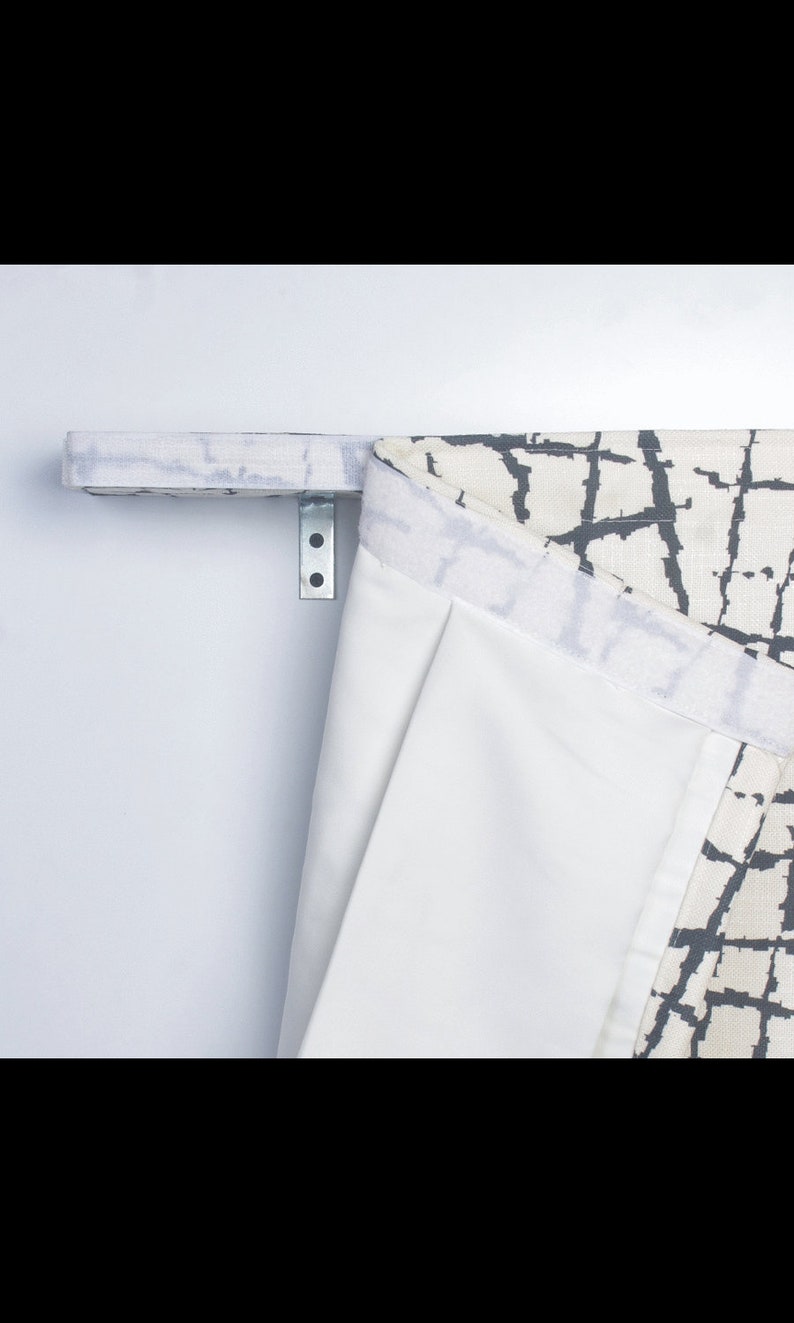 Custom Size Board Mounted Modern Flat Panel Valance I 3000 Fabrics I ...