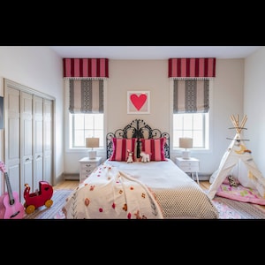 Custom Size Board Mounted Modern Flat Panel Valance I 3000 Fabrics I ...