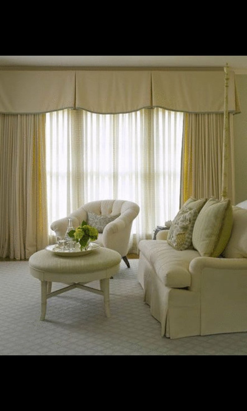 Custom Size Board Mounted Scalloped Valance With Box Pleats I 3000 ...