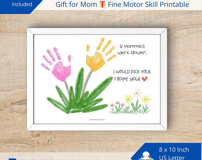 Mothers Day Handprint Art, Mothers Day Handprint Poem Keepsake, Mothers ...