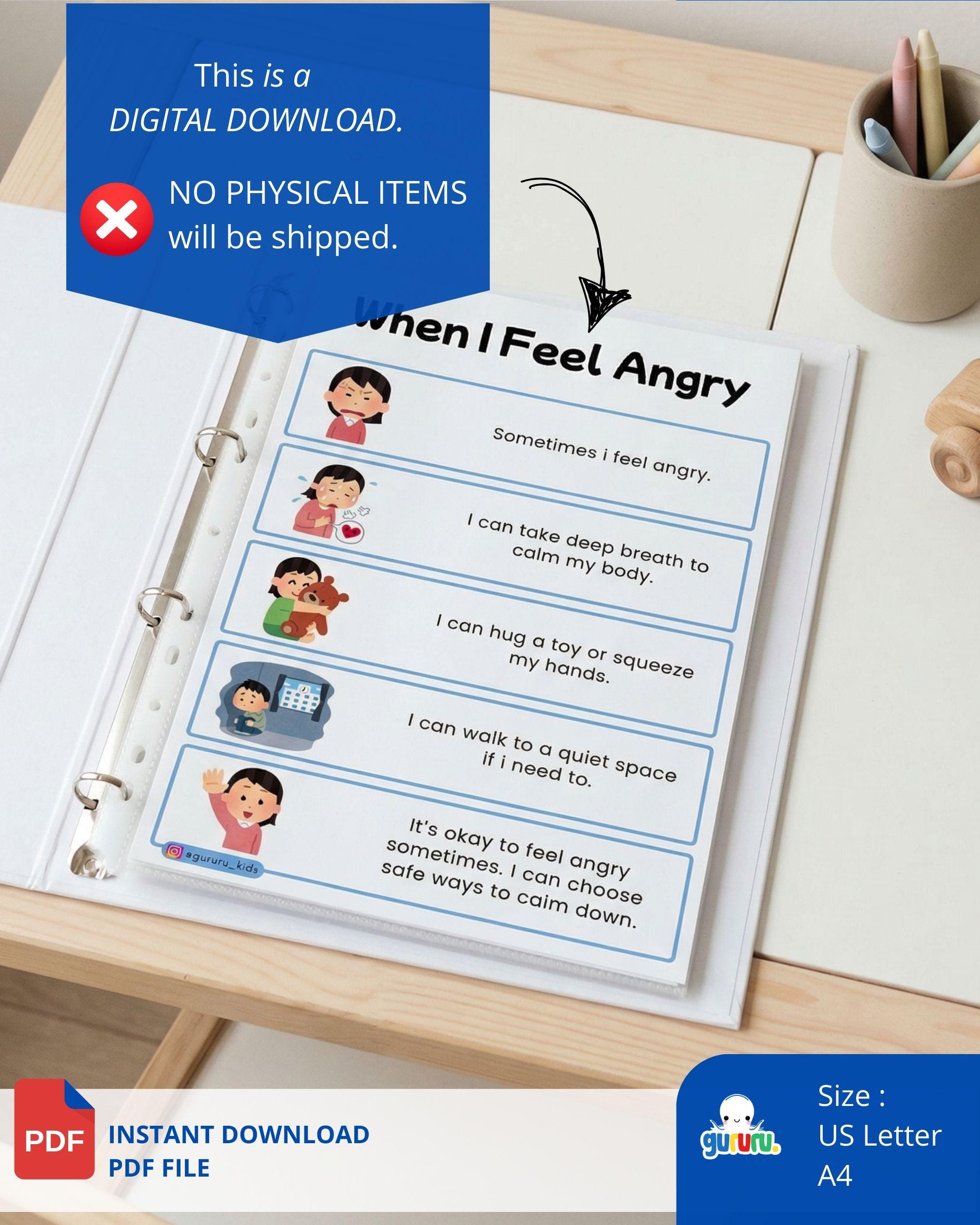 Autism Social Stories Visual Supports for Toddlers | Calm Down Behavior ...