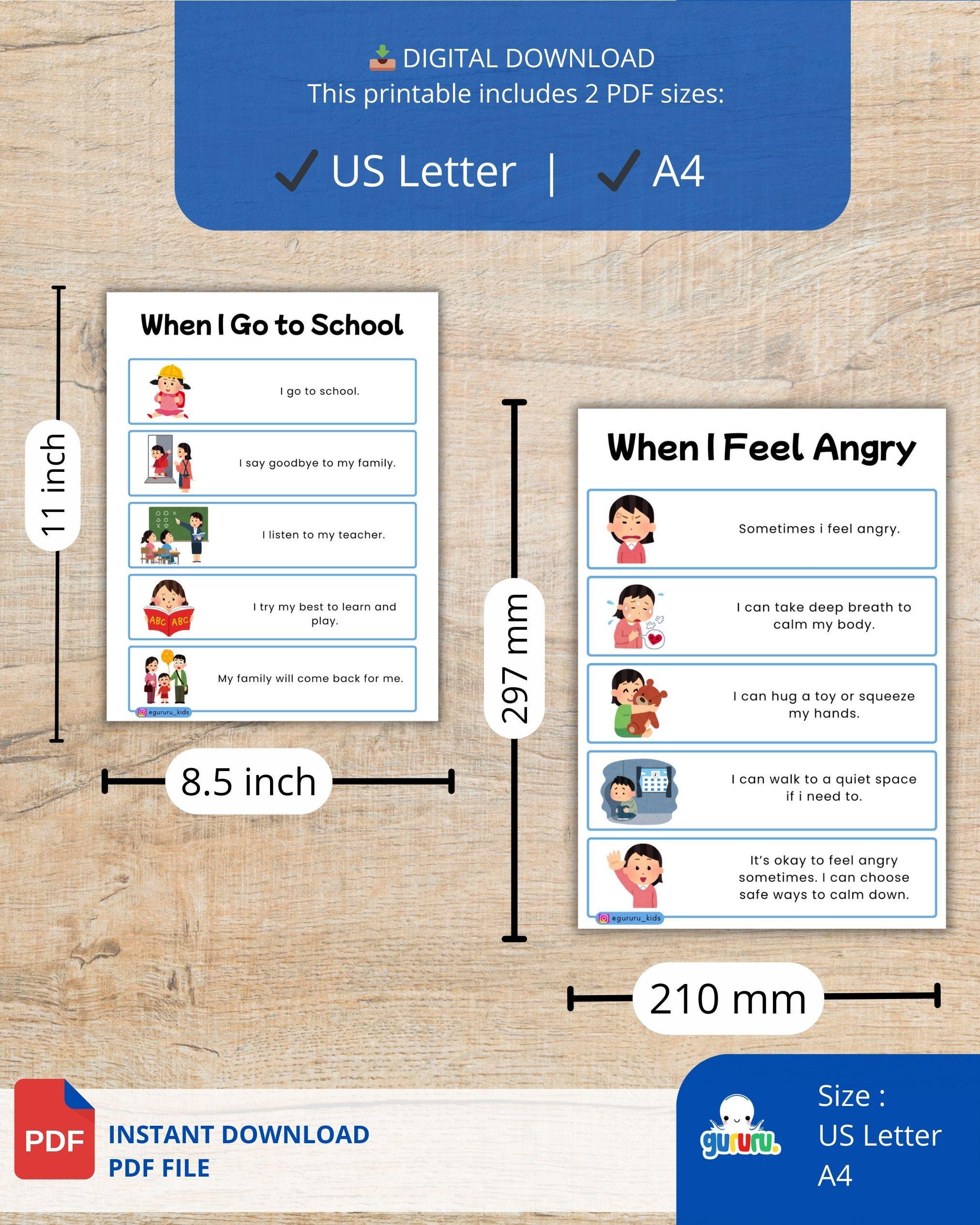 Autism Social Stories Visual Supports for Toddlers | Calm Down Behavior ...