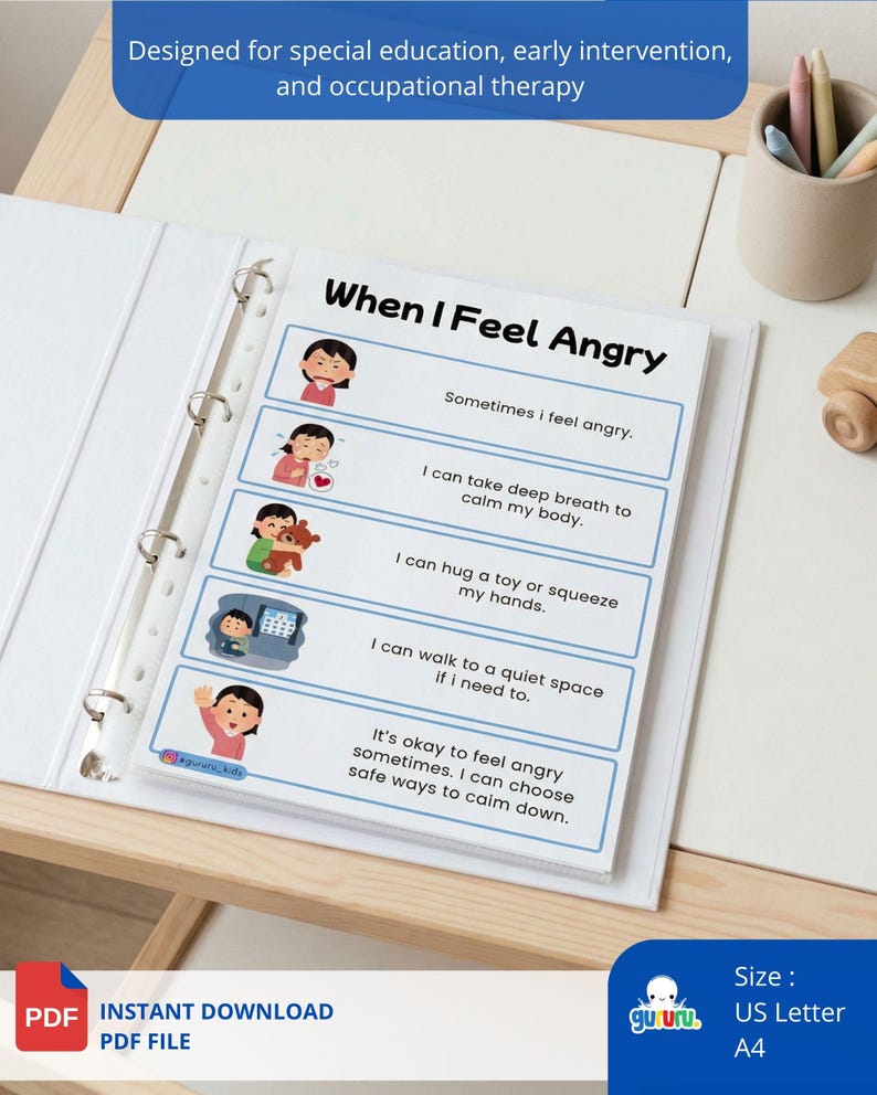 Autism Social Stories Visual Supports for Toddlers | Calm Down Behavior ...