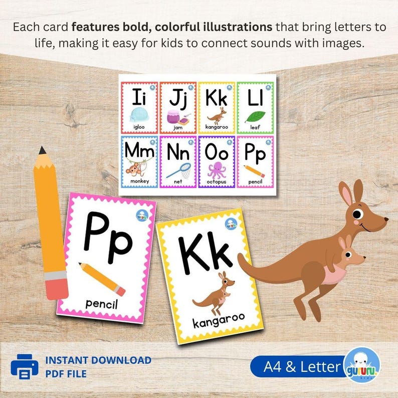 Flashcard a B C, Tracing Printable Abc Flash Cards, Alphabet Card With ...