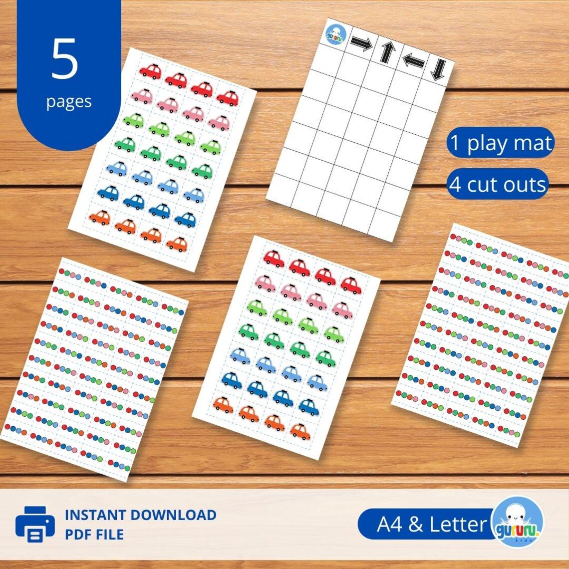 Cars Arrow Coding Activity Printable – Fine Motor Skills Game ...
