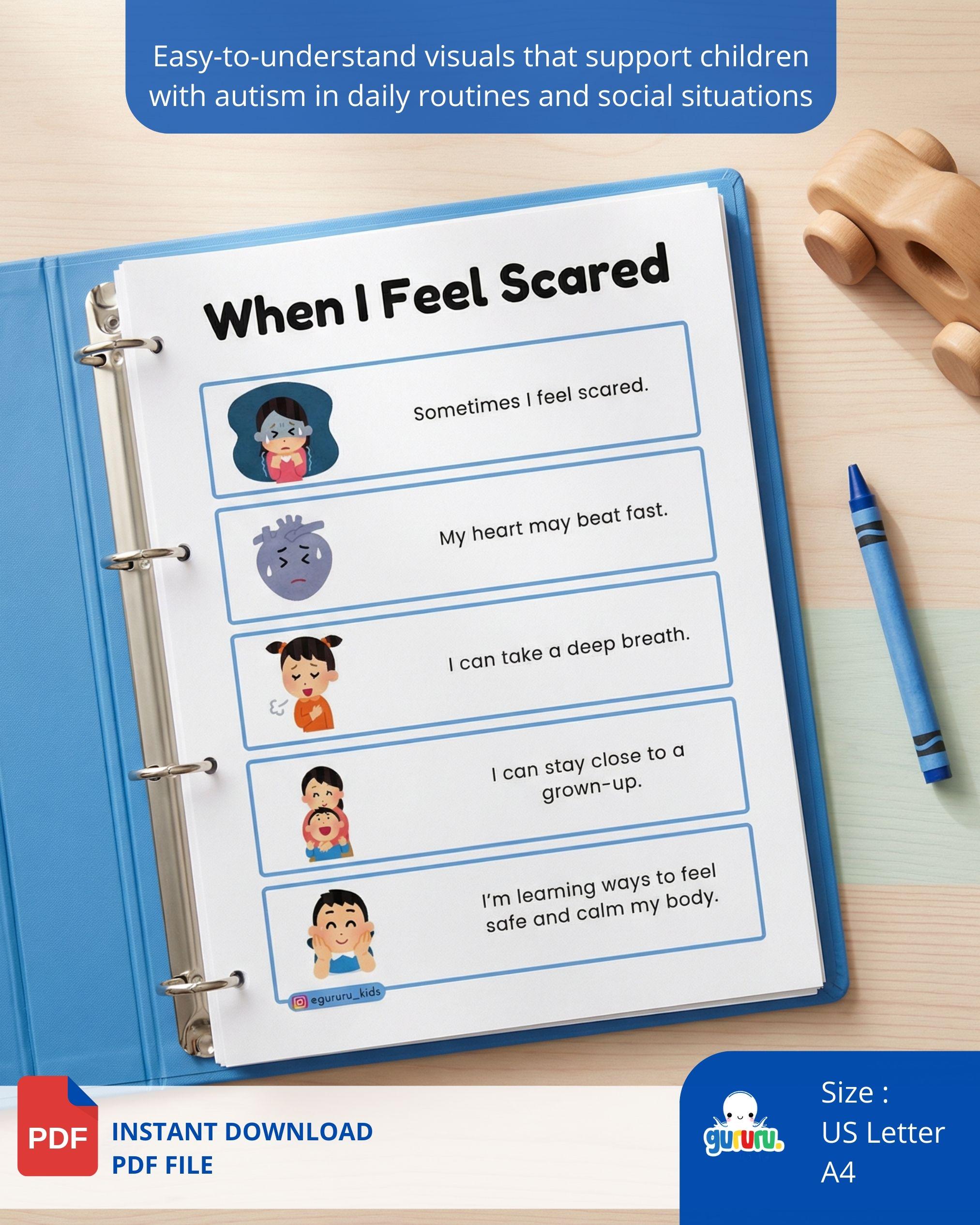 Autism Social Stories Visual Supports for Toddlers | Calm Down Behavior ...